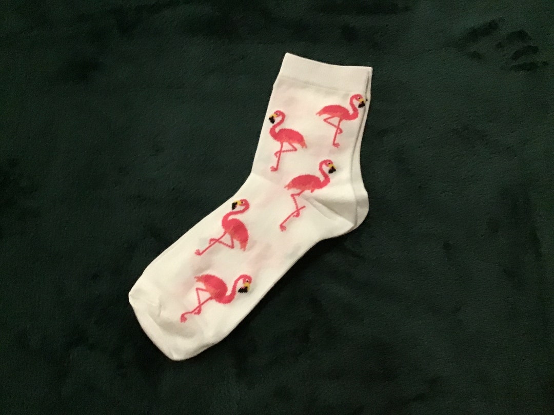 Flamingo Socks, Flamingo Accessories, Novelty Socks, Animal Socks, Bird ...