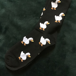 Duck Socks, Duck Accessories, Novelty Socks, Animal Socks, White Ducks ...