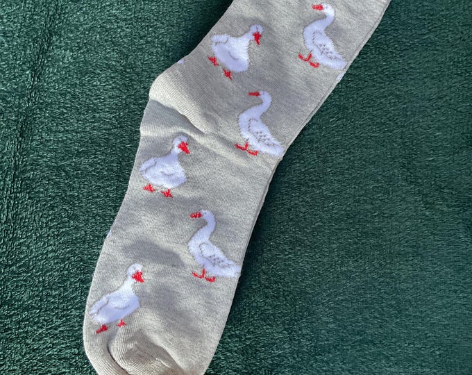 Duck Socks, Duck Accessories, Novelty Socks, Animal Socks, White Ducks ...