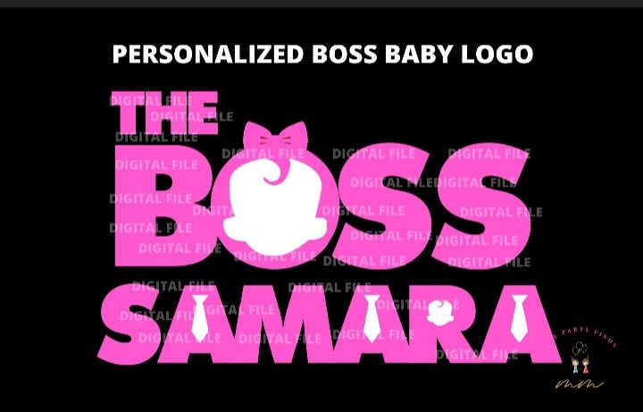 Personalized Boss Baby Logo Digital Product ONLY (2 Variations ...