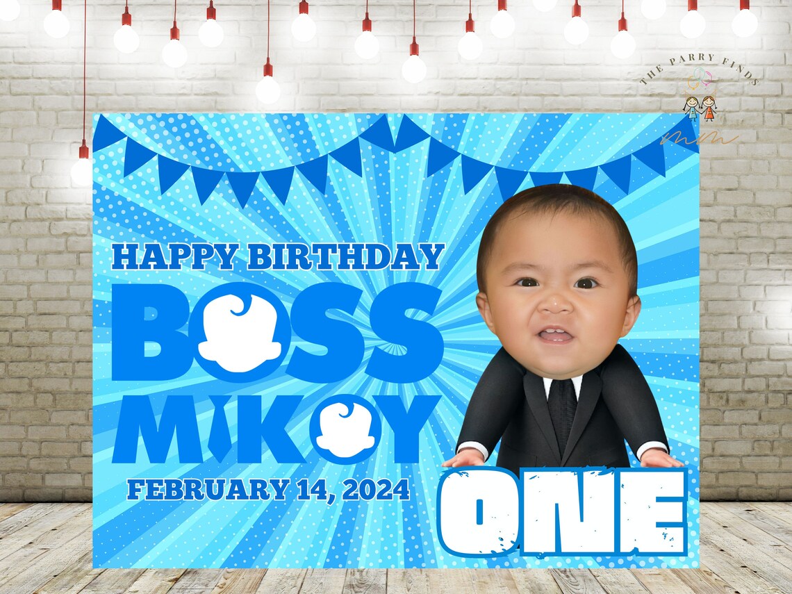 Personalized Boss Baby Theme Banner DIGITAL PRODUCT ONLY - Etsy