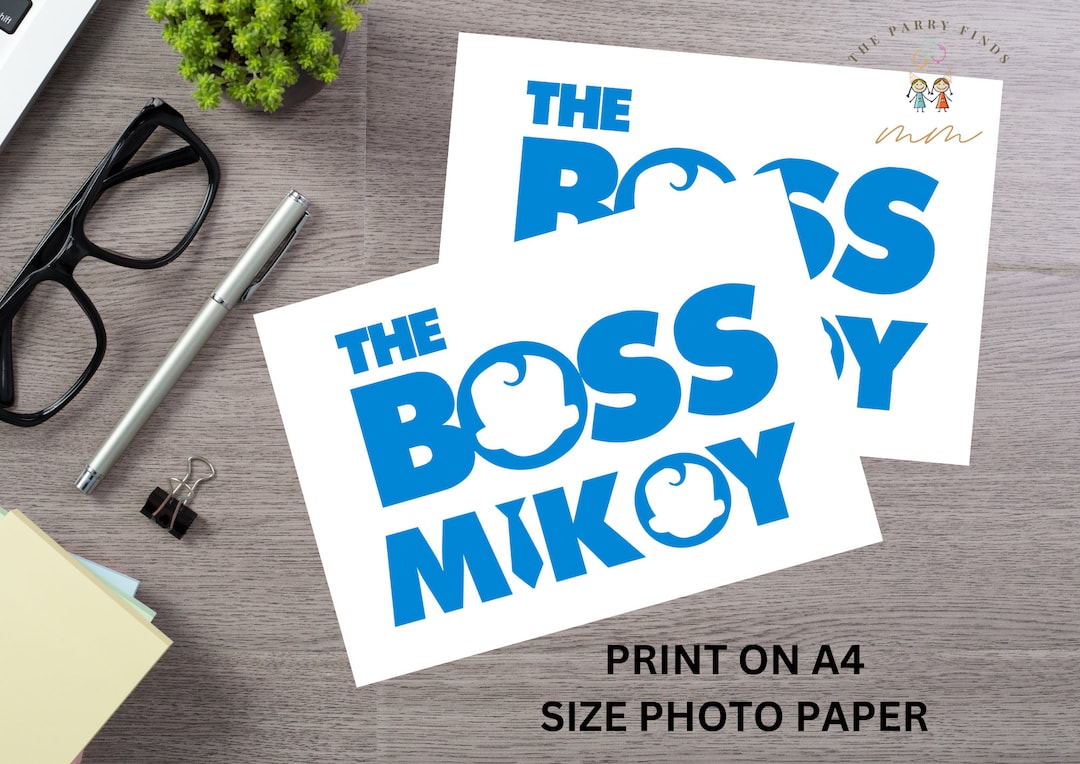 Personalized Boss Baby Logo Digital Product ONLY (2 Variations ...