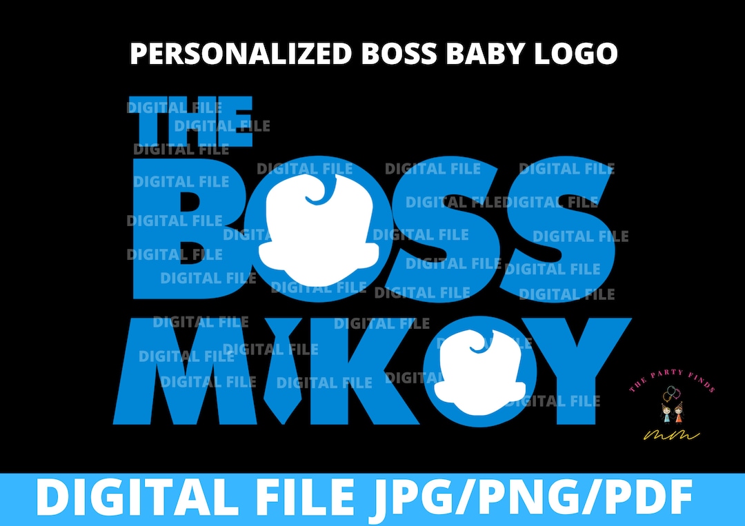 Personalized Boss Baby Logo Printable - Etsy