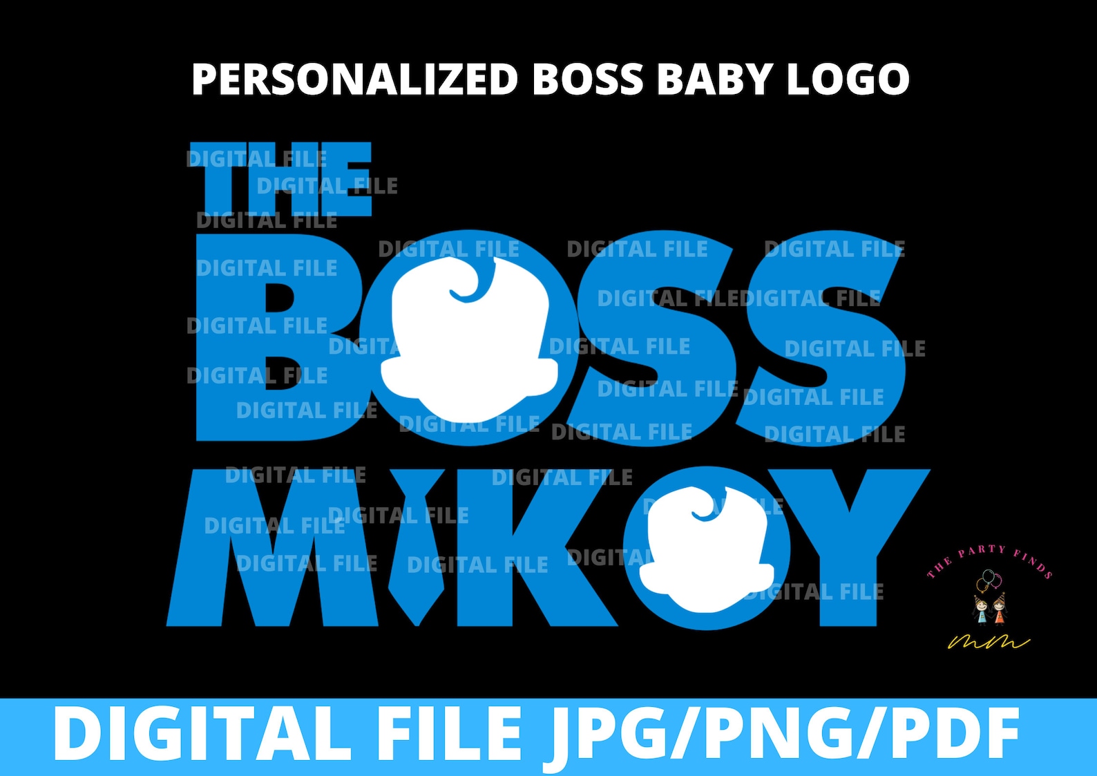 Personalized Boss Baby Logo Printable - Etsy