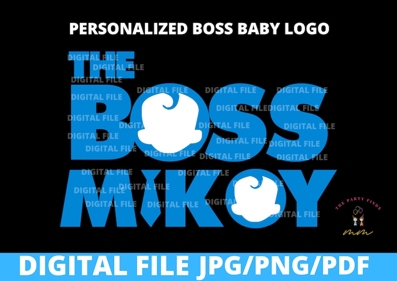 Personalized Boss Baby Logo Printable - Etsy