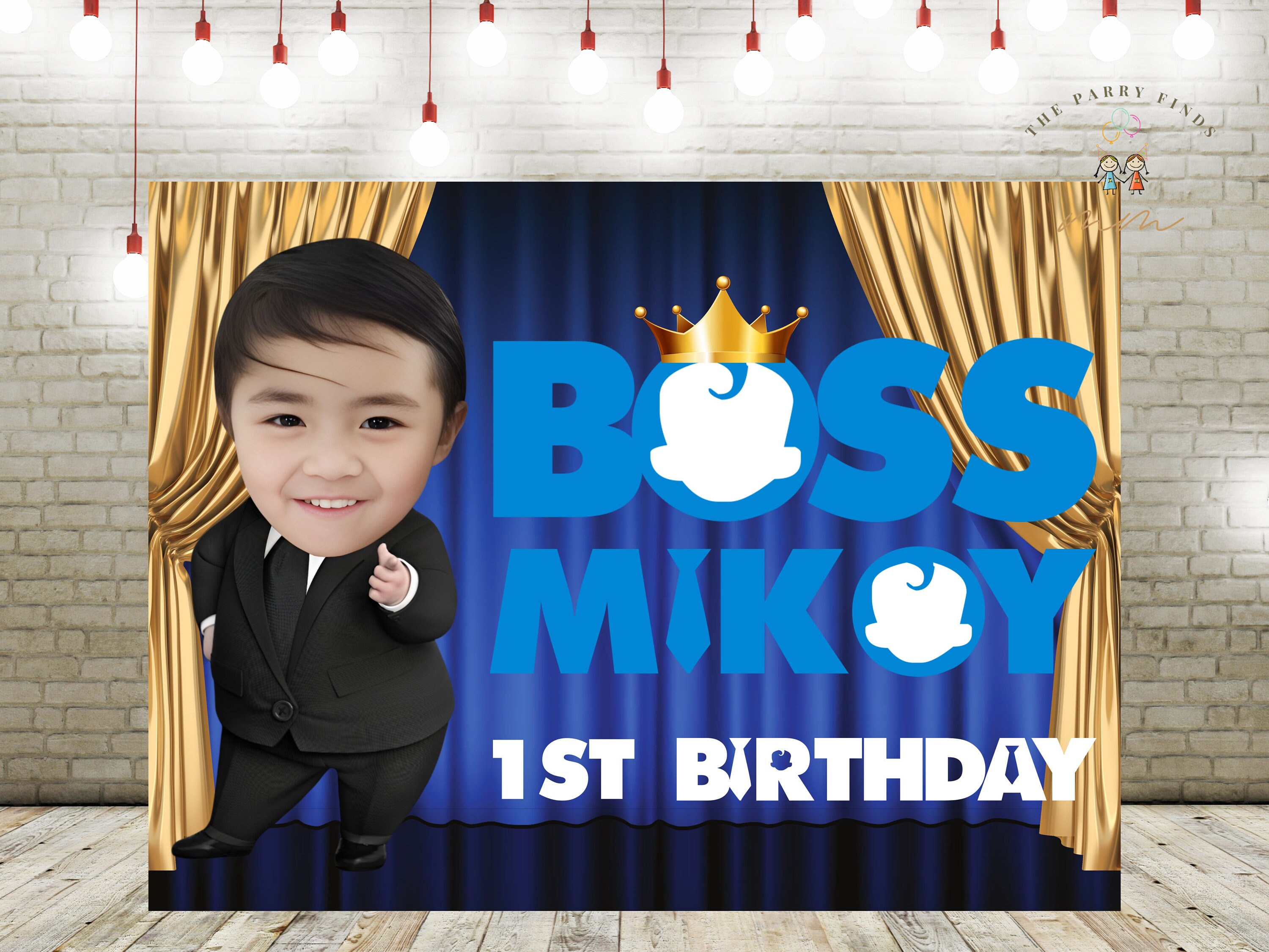 Personalized Boss Baby Backdrop (digital Product Only) Boy or Girl - Etsy