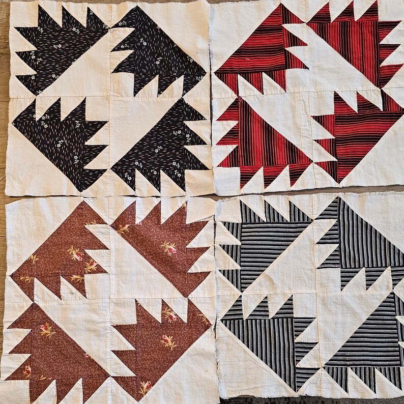 Antique Quilt Blocks - Etsy