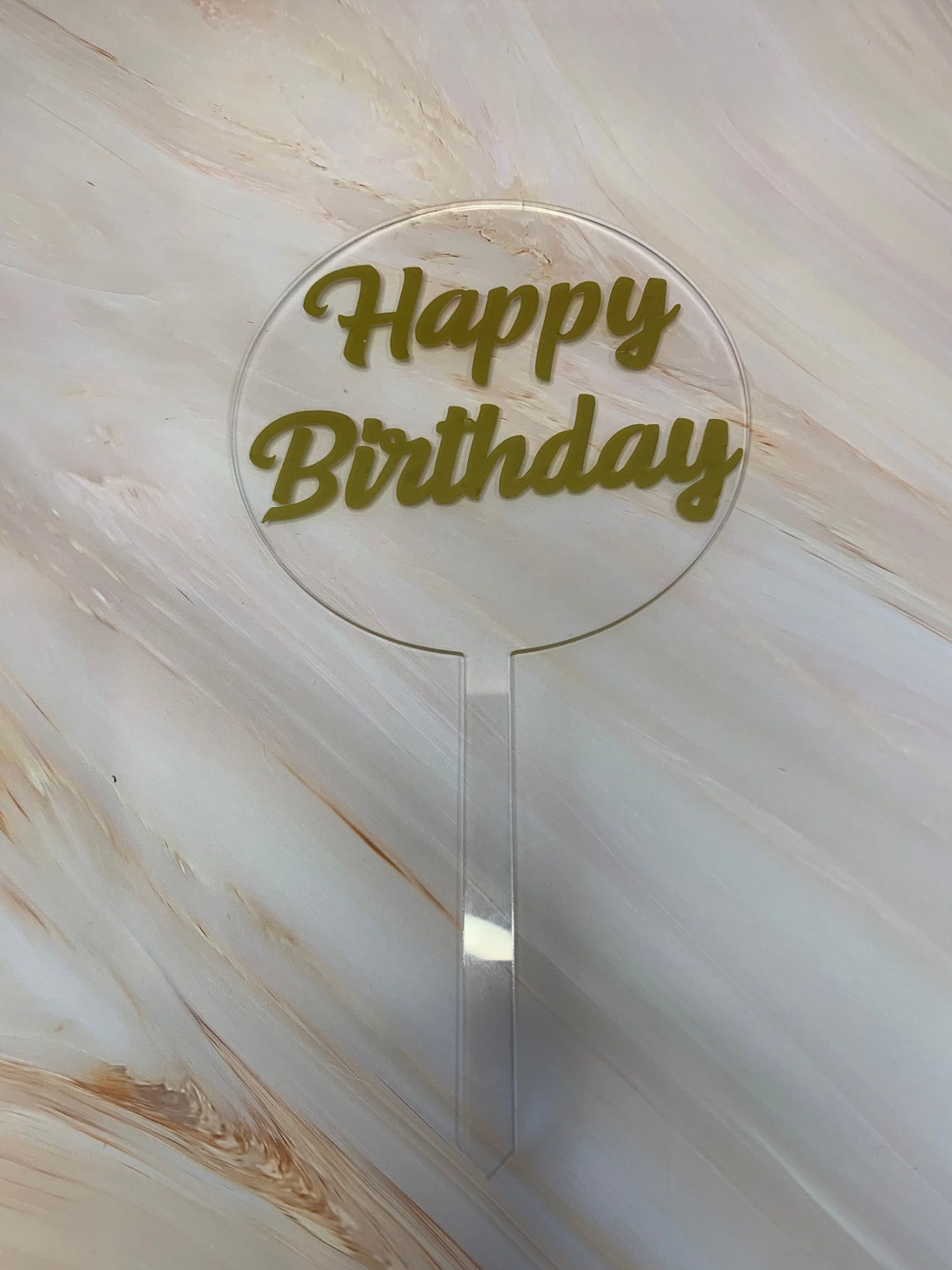 Clear Cake Topper - Etsy
