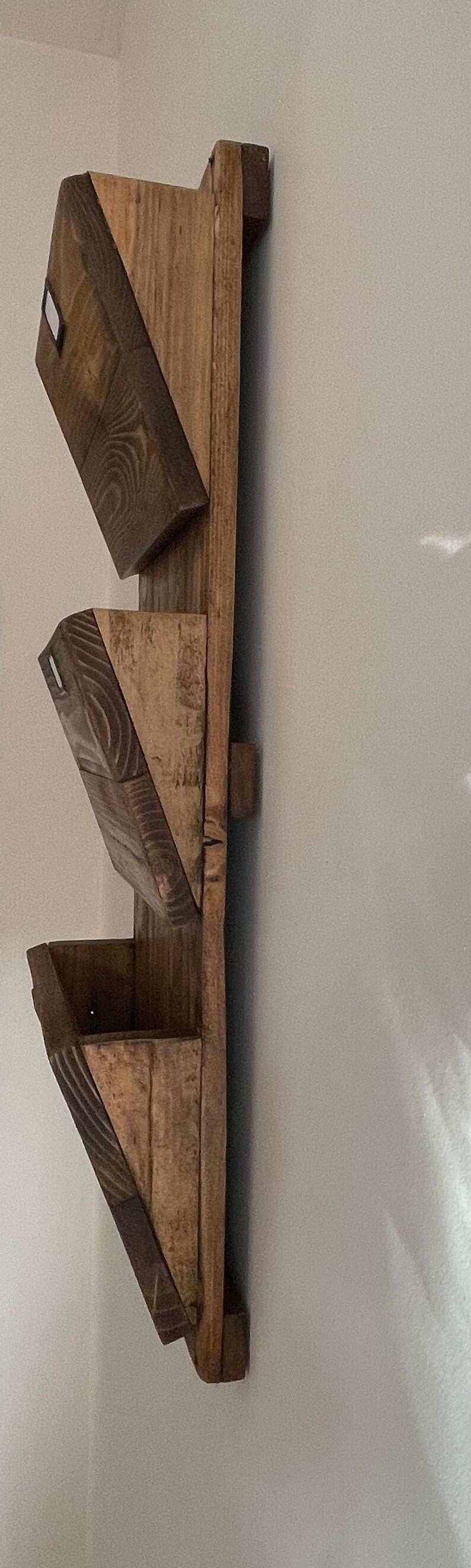 Reclaimed Wood, Mail/ Letter Organiser/ Magazine Rack - Etsy