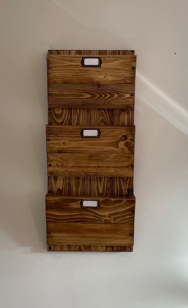 Reclaimed Wood, Mail/ Letter Organiser/ Magazine Rack - Etsy