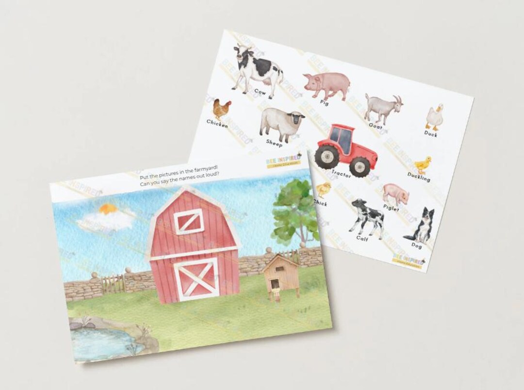 On the Farm Printable Activity Pack | Farm Animal Themed Educational ...