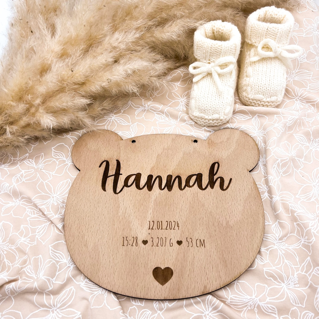 Personalized Wooden Birth Sign Name and Dates of Birth Gift for Birth ...