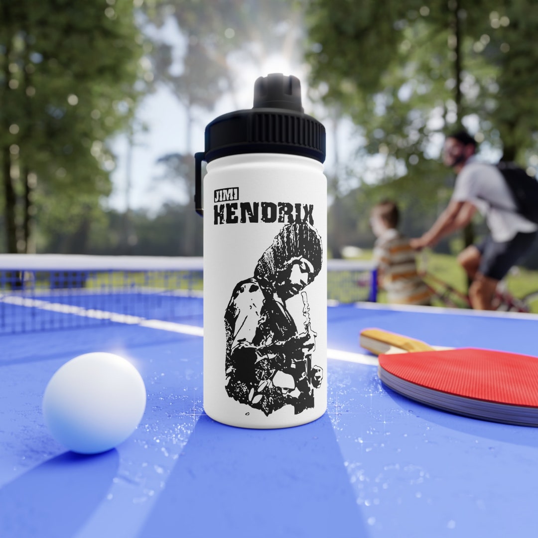 Jimi Hendrix Stainless Steel Water Bottle Sports Lid - Etsy