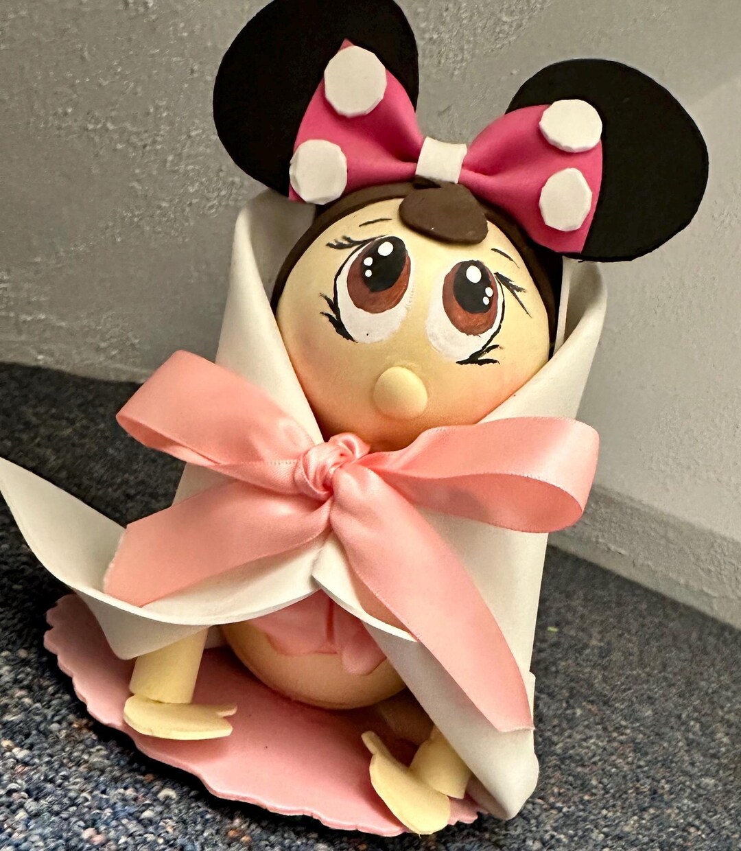 Baby Minnie Mouse /crawling Baby Doll /handmade Doll - Etsy