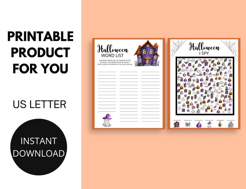 Halloween Party Games, 8 Printable Halloween Games, Halloween ...