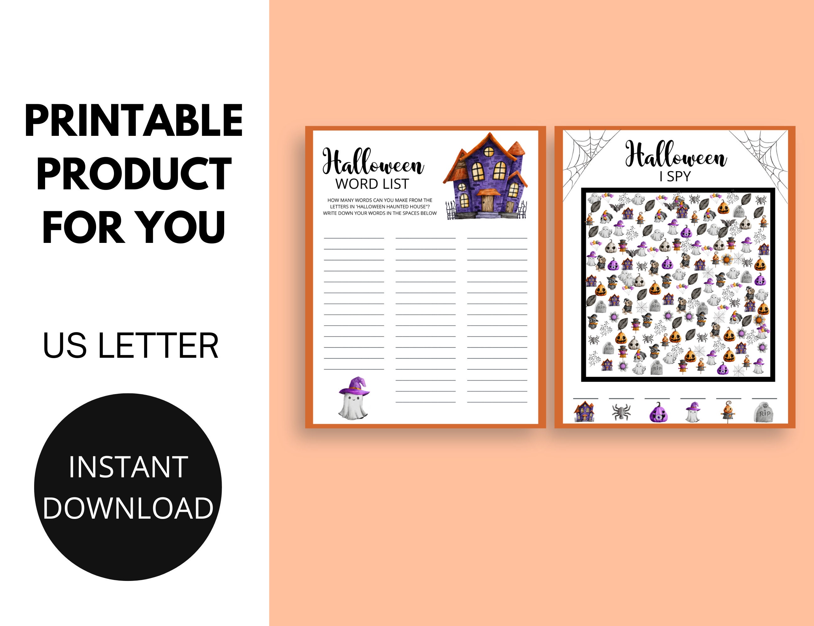 Halloween Party Games, 8 Printable Halloween Games, Halloween ...