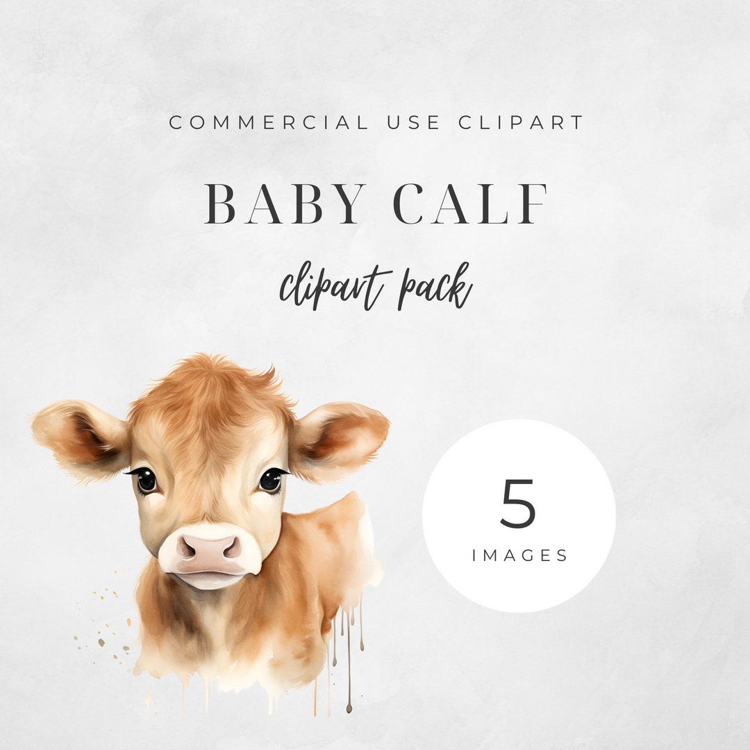Cow Clipart Commercial License, Transparent Pngs, Cute Watercolor Farm ...