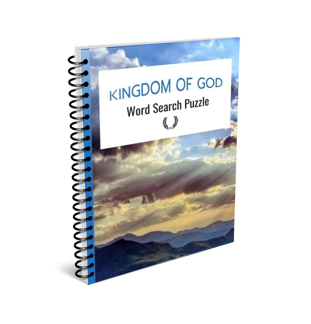 KINGDOM OF GOD Word Search Puzzle With Journal - Etsy