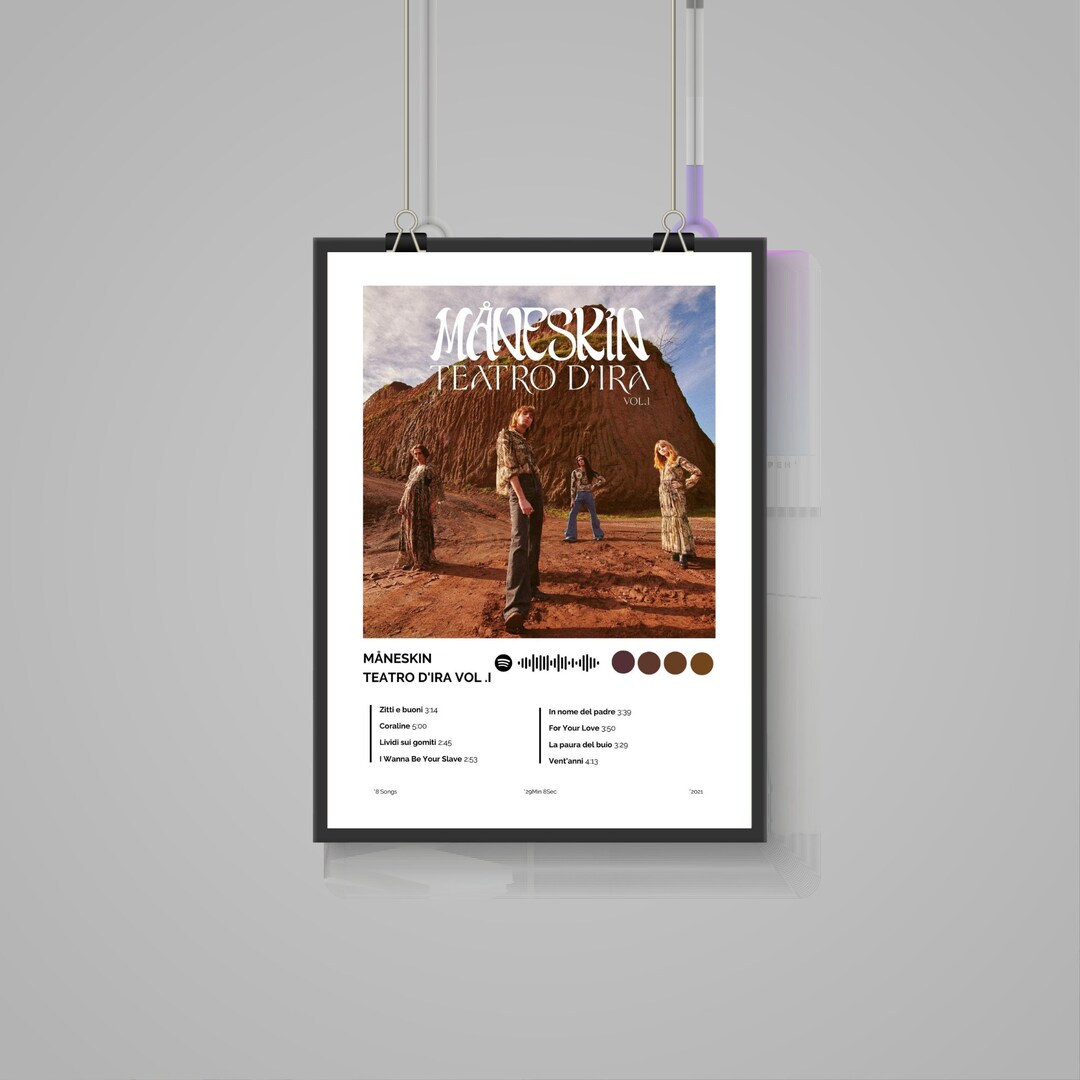 MÅNESKIN Album Poster Maneskin Print Maneskin Rock Music - Etsy
