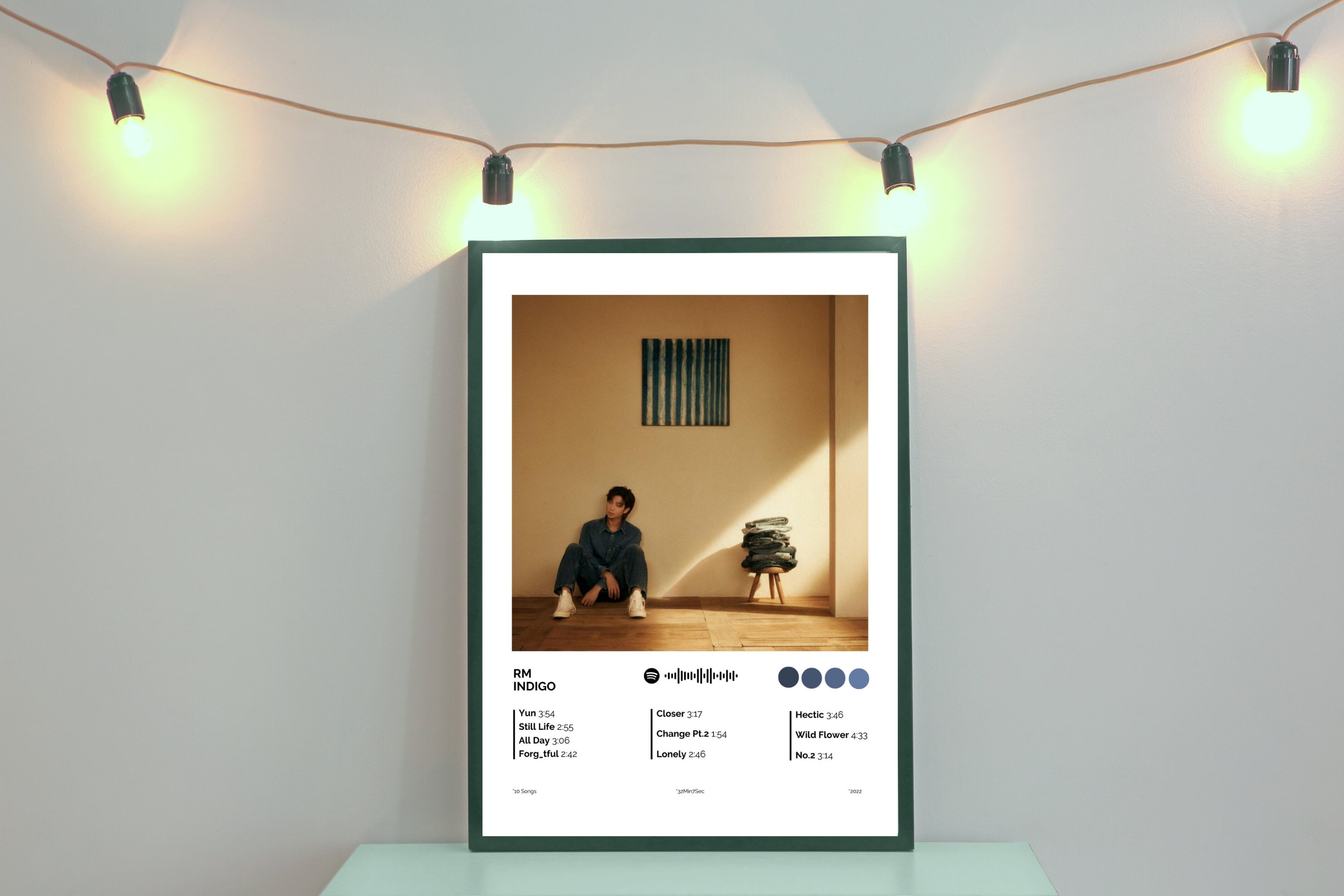 RM , Indigo Album Poster , RM Poster , Album Cover Poster , Music Print ...