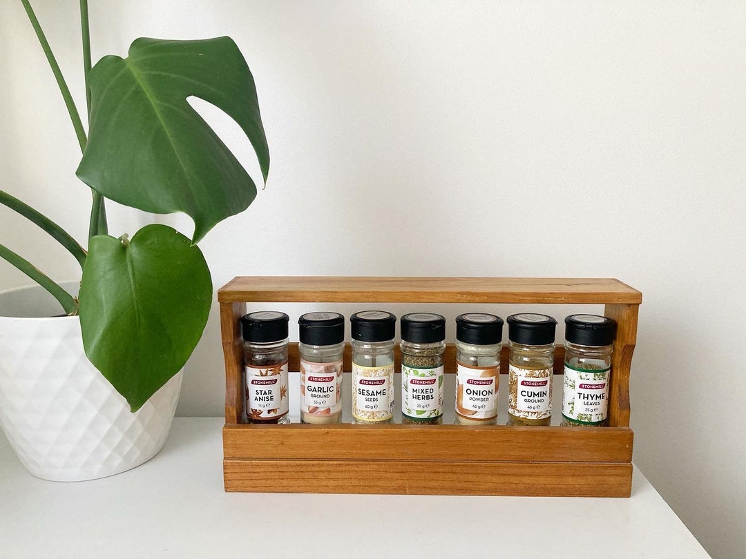 Vintage Retro Handmade Wooden Spice Rack Kitchen Gift Idea - Etsy