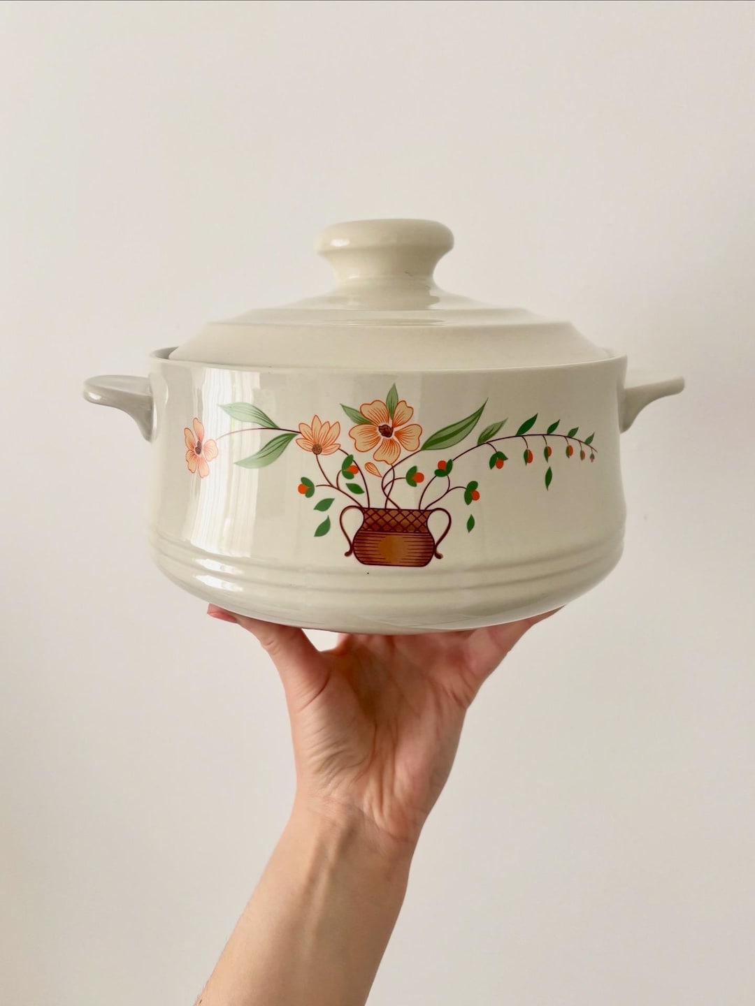 Vintage Japanese ‘countryside Stoneware Collection’ Floral Ceramic ...