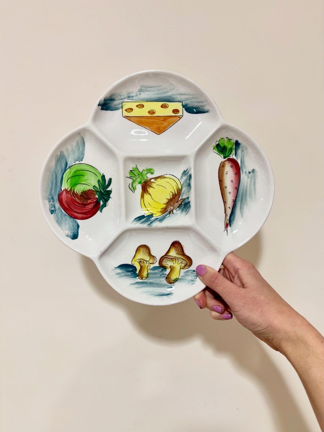 Vintage Japanese Handpainted Ironstone Ware Nibbles Platter | Made in ...
