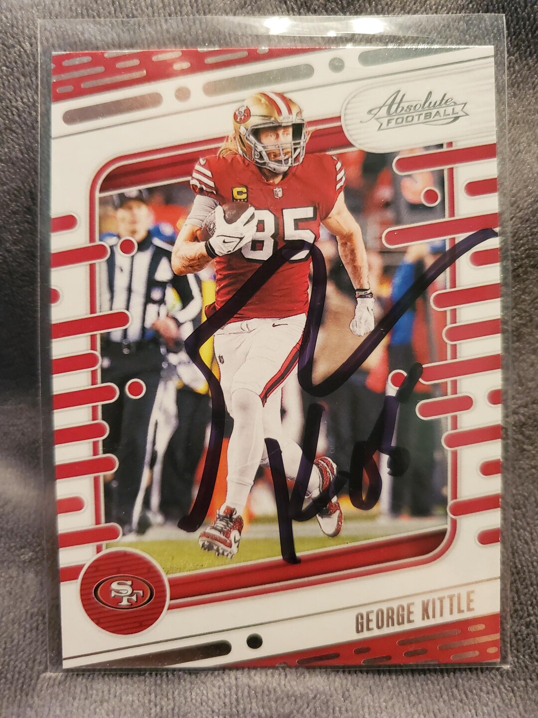 George Kittle Authentic Hand Signed Panini Football Card Autographed ...