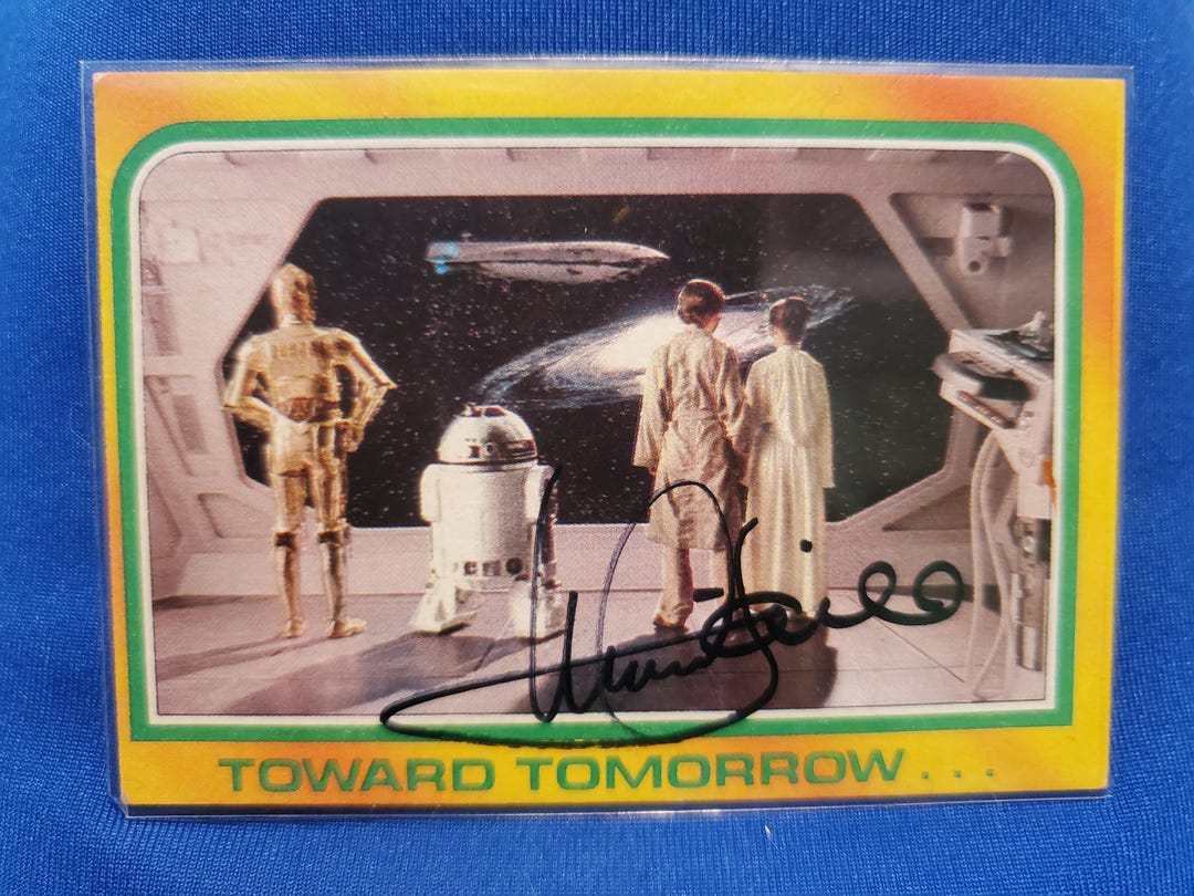 Mark Hamill Hand Signed Original Star Wars the Empire Strikes Back Card ...