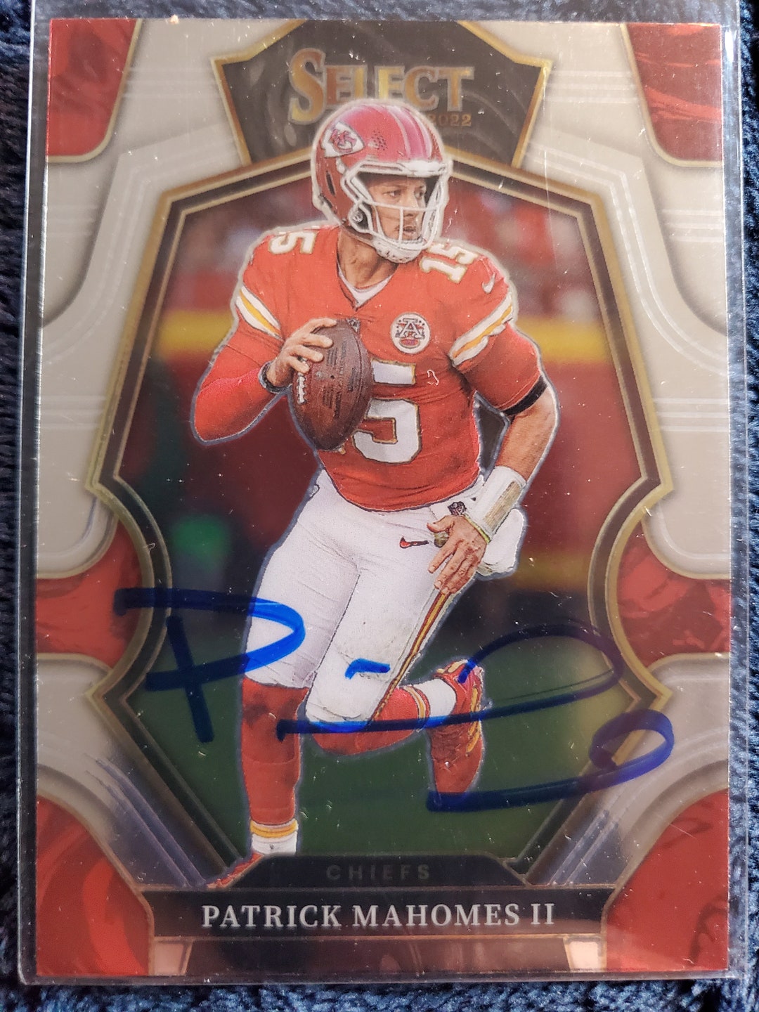 Patrick Mahomes Authentic Hand Signed 2022 Panini Card Autographed ...