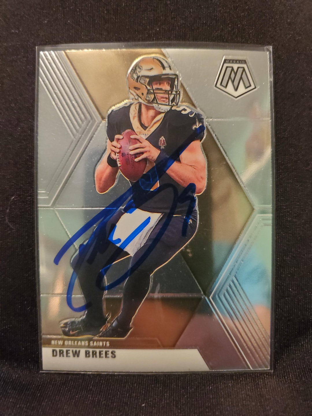 Drew Brees Authentic Hand Signed 2020 Panini Mosaic Football Card New ...
