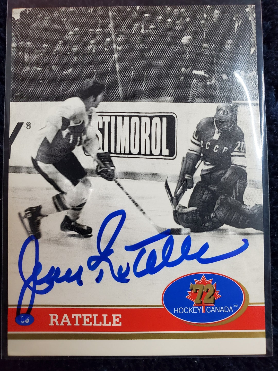 Jean Ratelle Authentic Hand Signed 1991 '72 Hockey Canada Card Boston ...