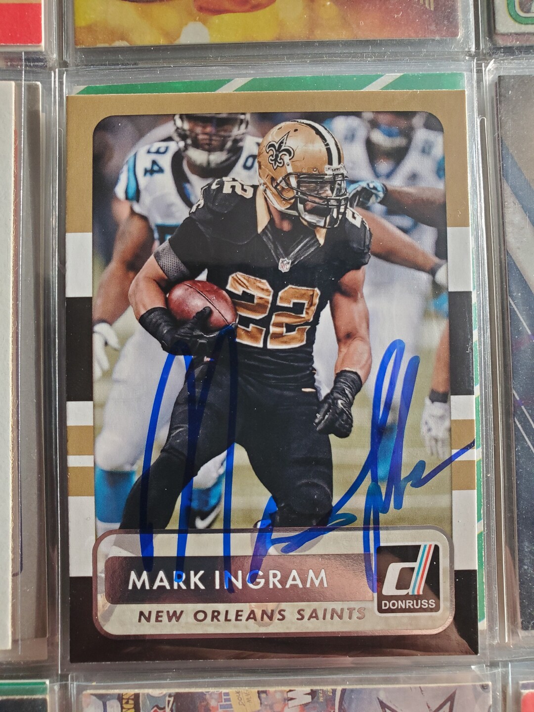 Mark Ingrim Authentic Hand Signed Football Card New Orleans Saints ...