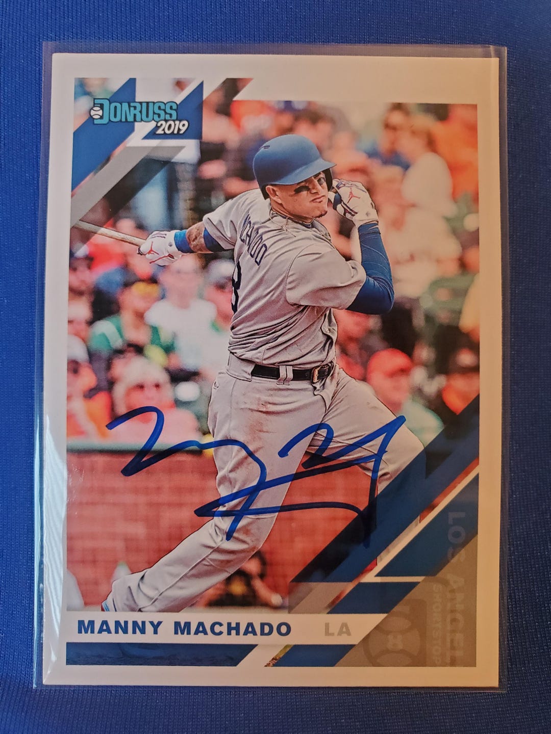 Manny Machado Authentic Hand Signed 2019 Donruss Card Autographed Los ...