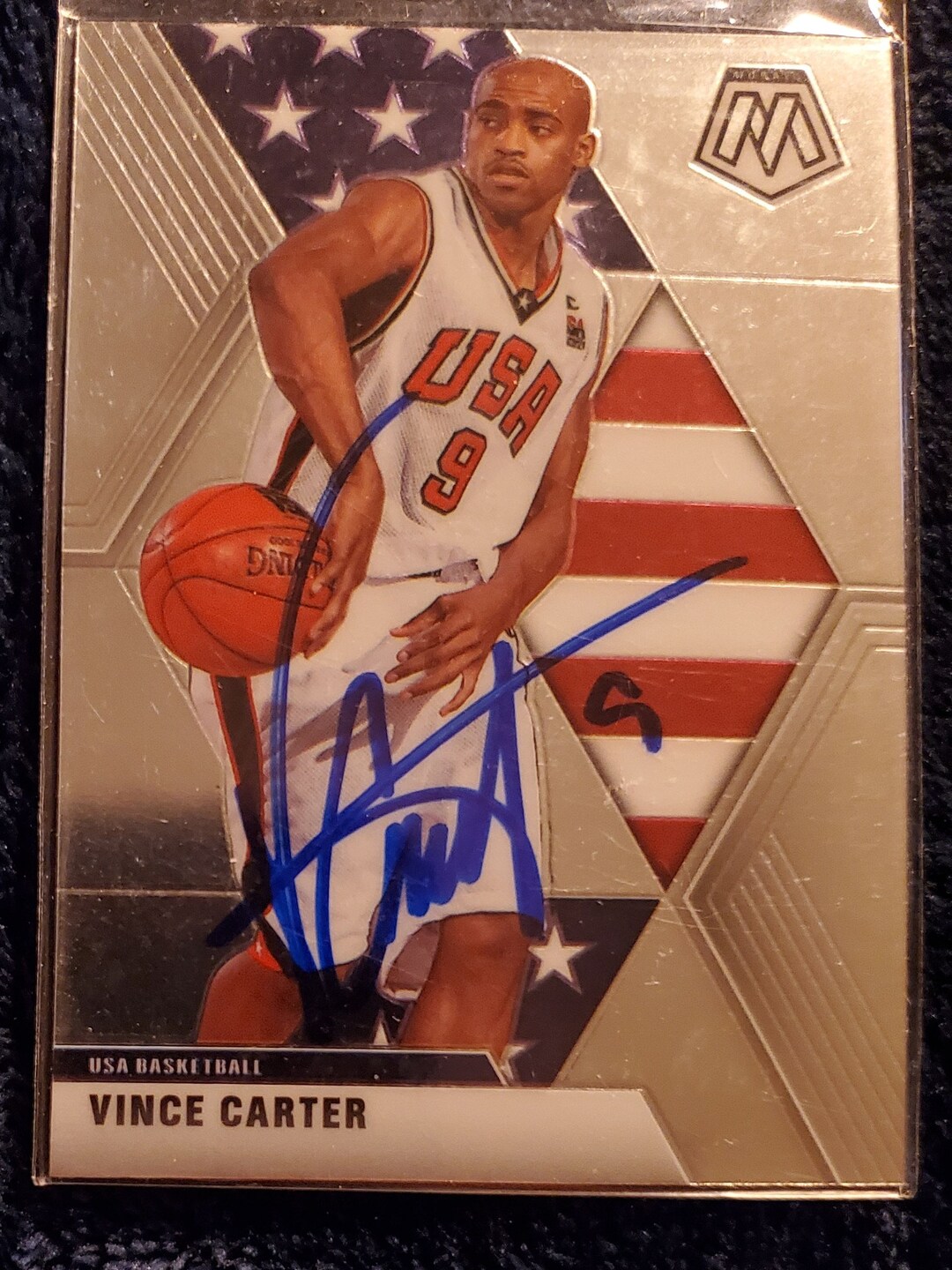 Vince Carter Authentic Hand Signed 2019 Mosaic Basketball Card ...