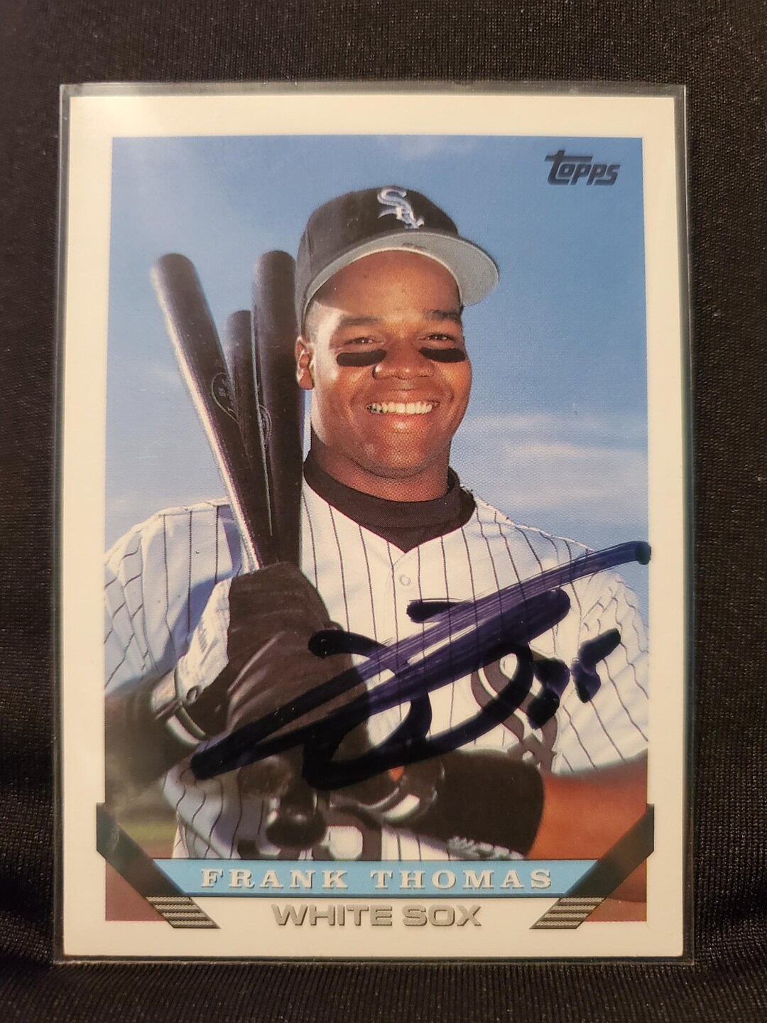 Frank Thomas Authentic Hand Signed 1993 Topps Baseball Card Autographed ...