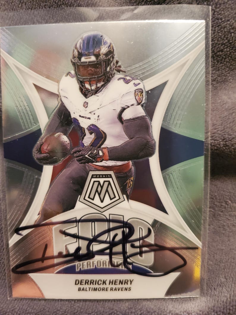 Derrick Henry Authentic Hand Signed Panini Card Autographed Houston ...