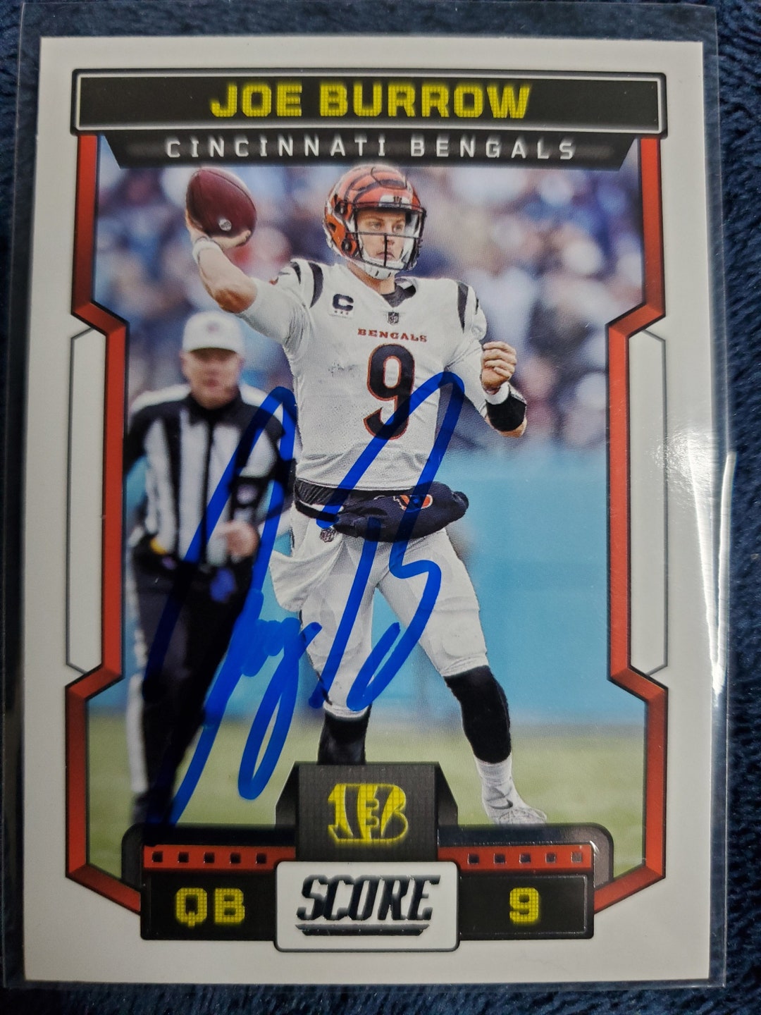 Joe Burrow Authentic Hand Signed 2022 Panini Football Card Rare HOF ...