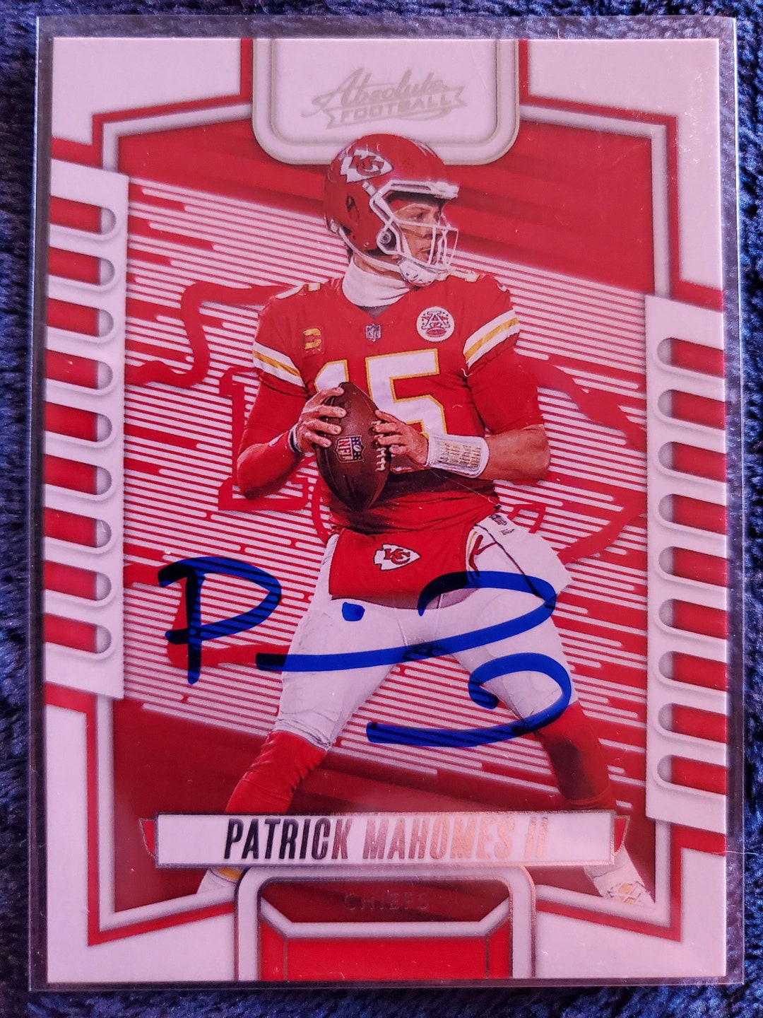 Patrick Mahomes Authentic Hand Signed 2023 Panini Card Autographed ...