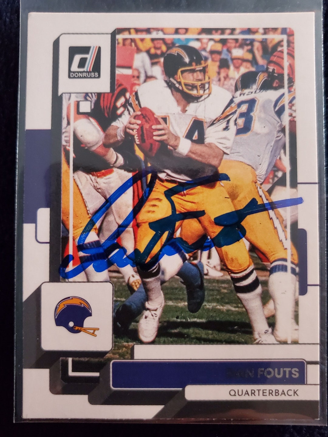 Dan Fouts Authentic Hand Signed 2022 Panini Card Autographed San Diego ...