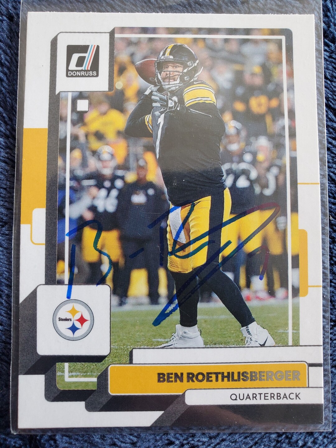 Ben Roethlisberger Authentic Signed 2022 Donruss Football Card ...