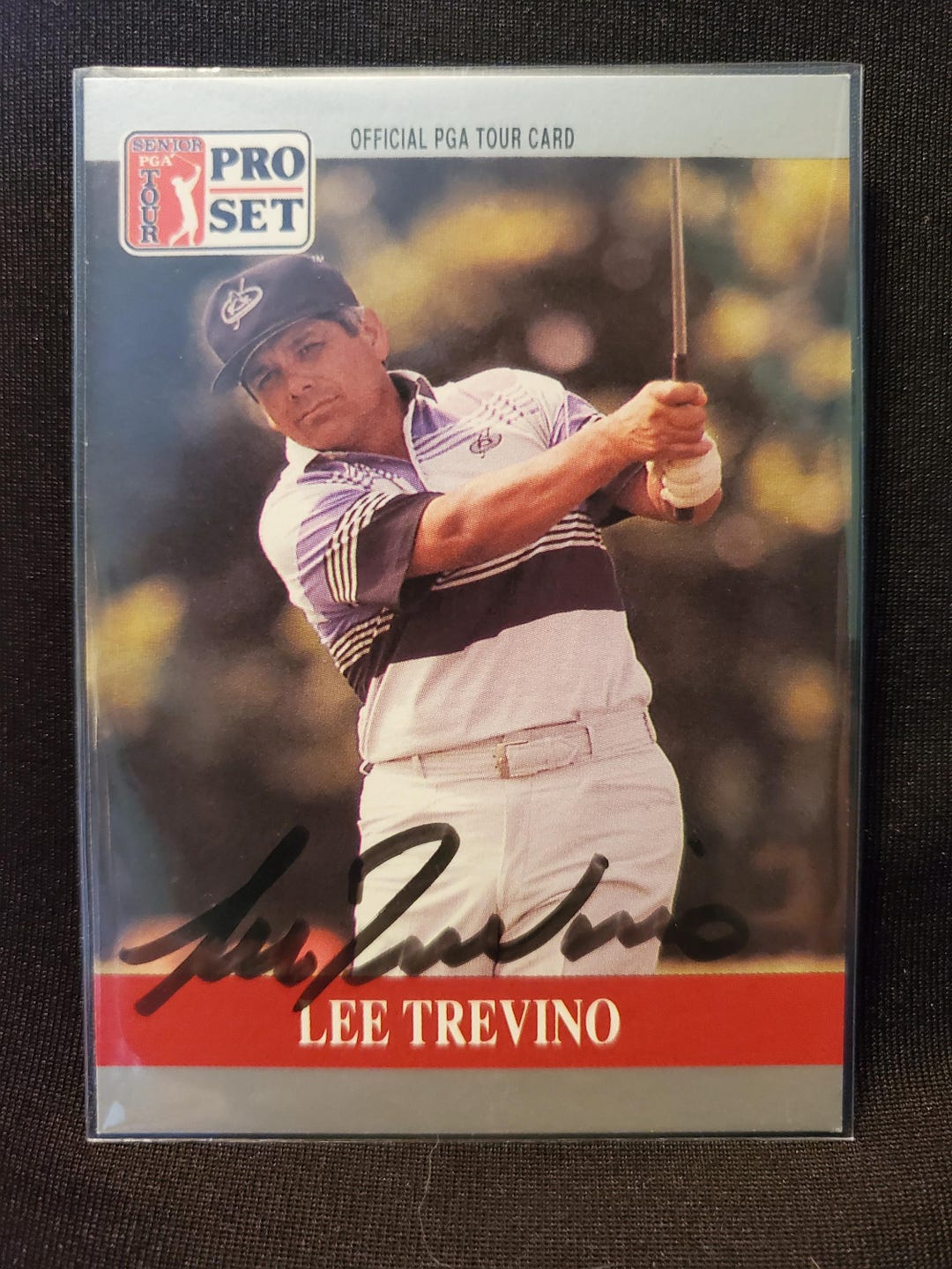 Lee Trevino Authentic Hand Signed 1991 Pro Set PGA Prototype Card Golf ...