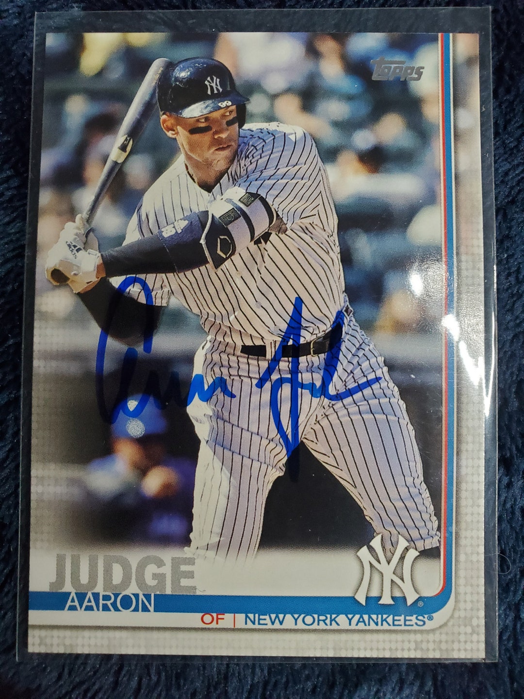Aaron Judge Authentic Signed 2023 Topps Baseball Cardl Autographed New York Yankees Future Hall ...
