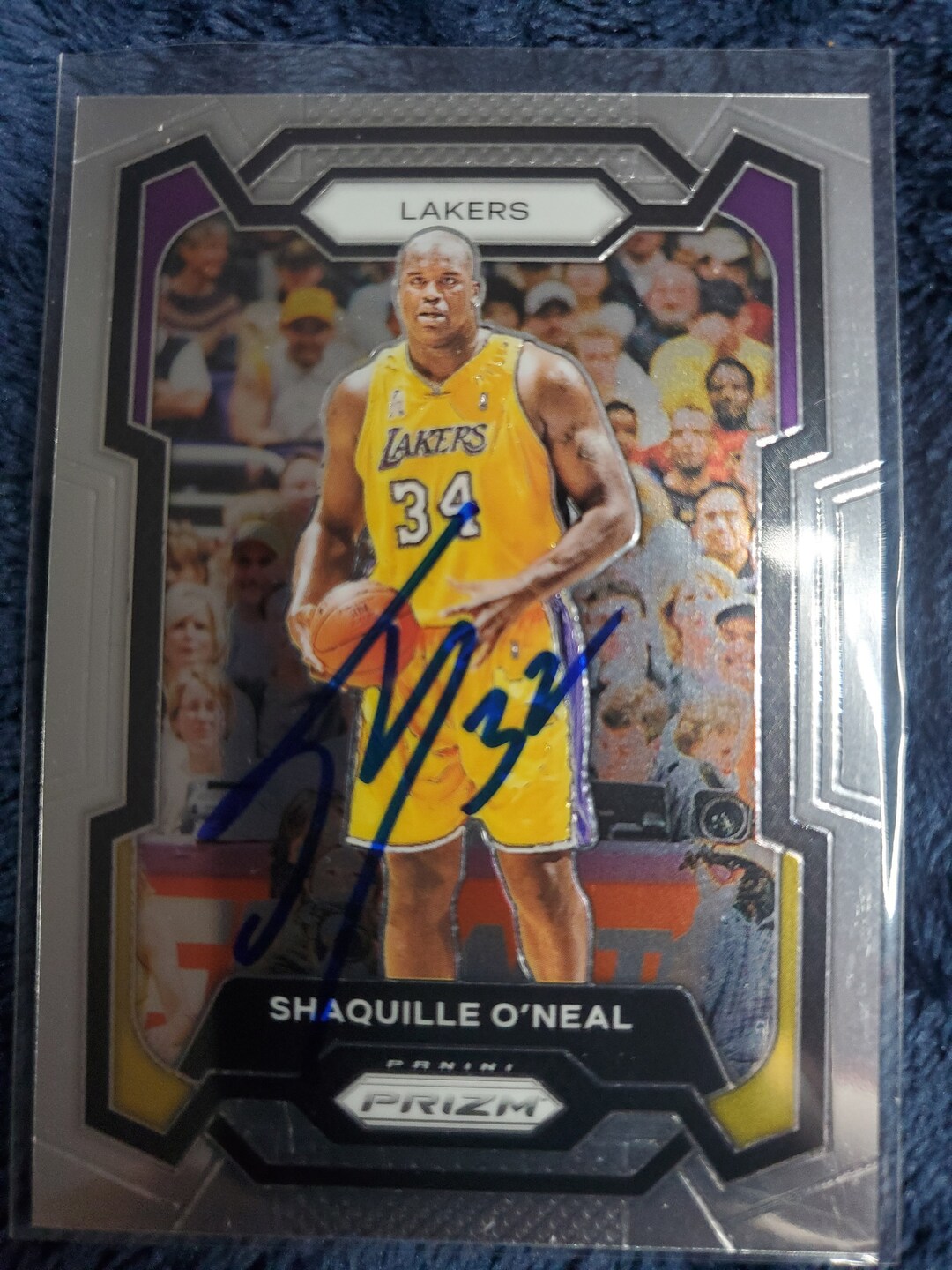 Shaquille O'neal Authentic Hand Signed 2023 Prizm Basketball Card ...