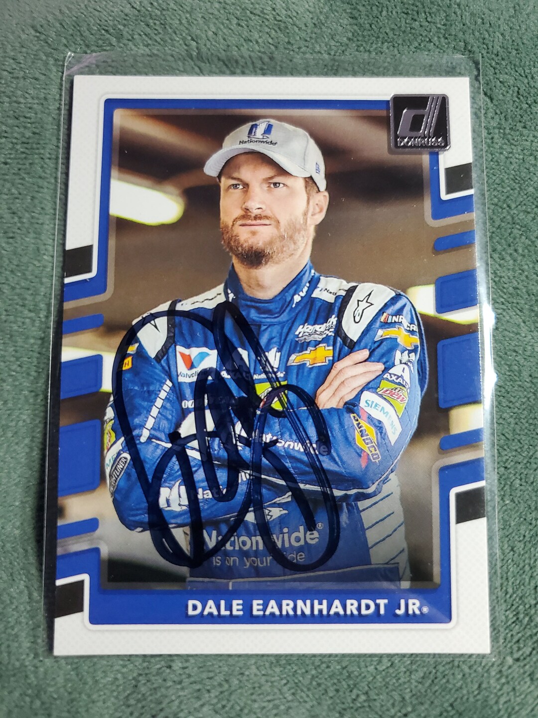 Dale Earnhardt Jr Authentic Hand Signed 2018 Donruss Racing Card Hall ...