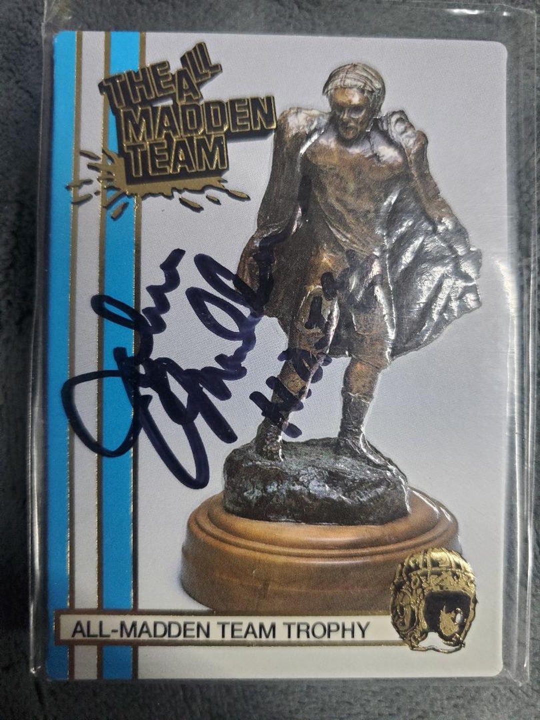 John Madden Authentic Hand Signed 1990 All Madden Card Autographed ...