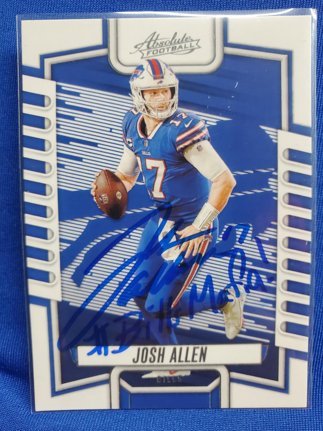 Josh Allen Authentic Hand Signed 2024 Absolute Football Card Buffalo ...