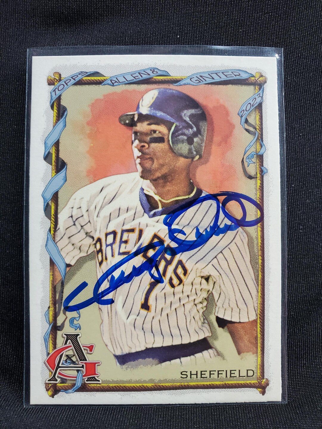 Gary Sheffield Authentic Hand Signed 2023 Topps Baseball Card HOF ...