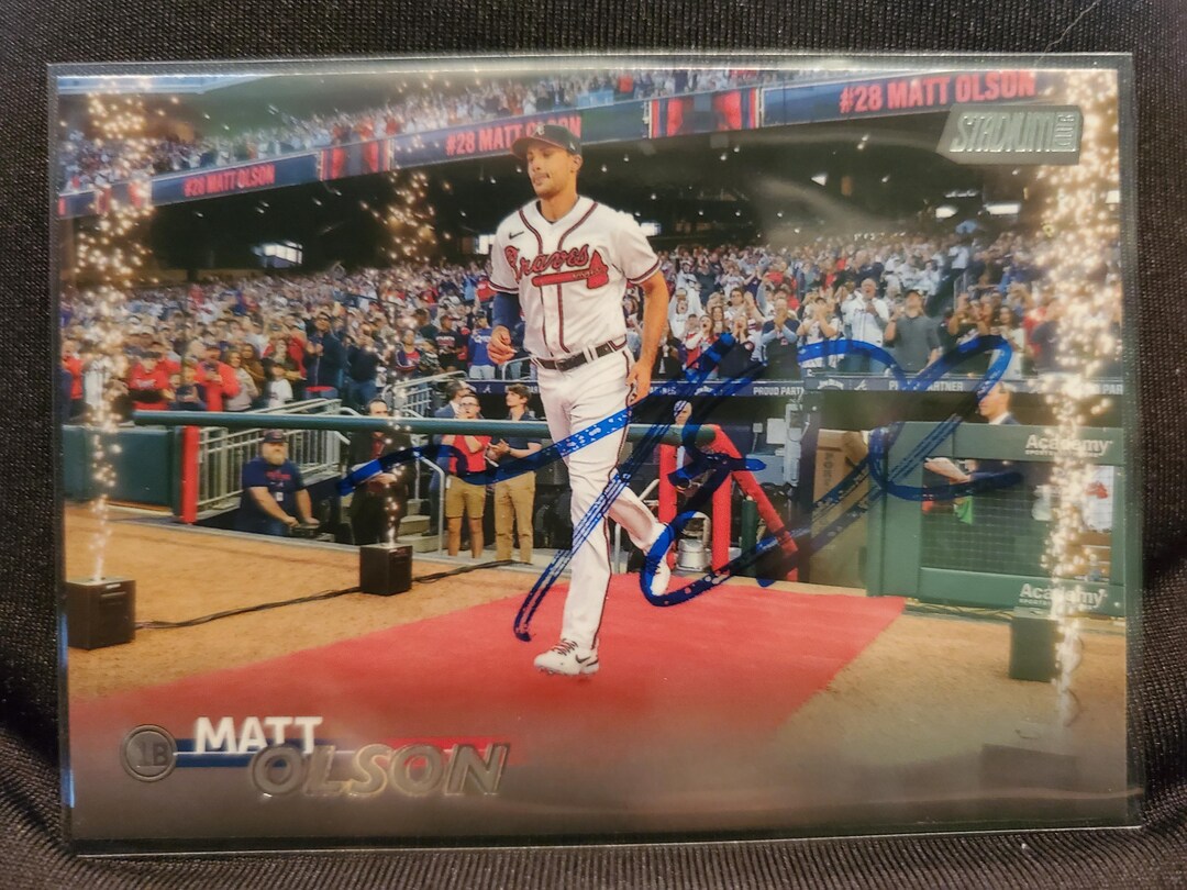 Matt Olson Authentic Hand Signed 2023 Topps Baseball Card HOF ...