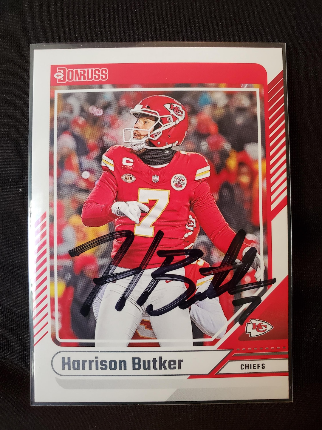 Harrison Butker Authentic Hand Signed Football Card Autographed ...